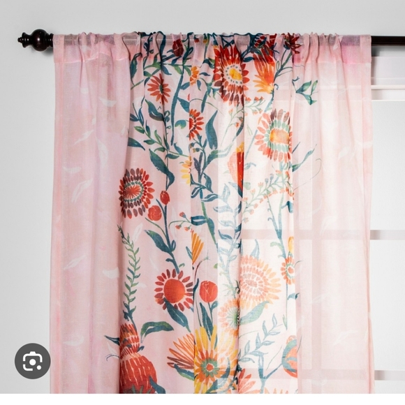 Opalhouse | Accents | Two Opalhouse Sheer Floral Daisy 54 X 84 Curtain ...